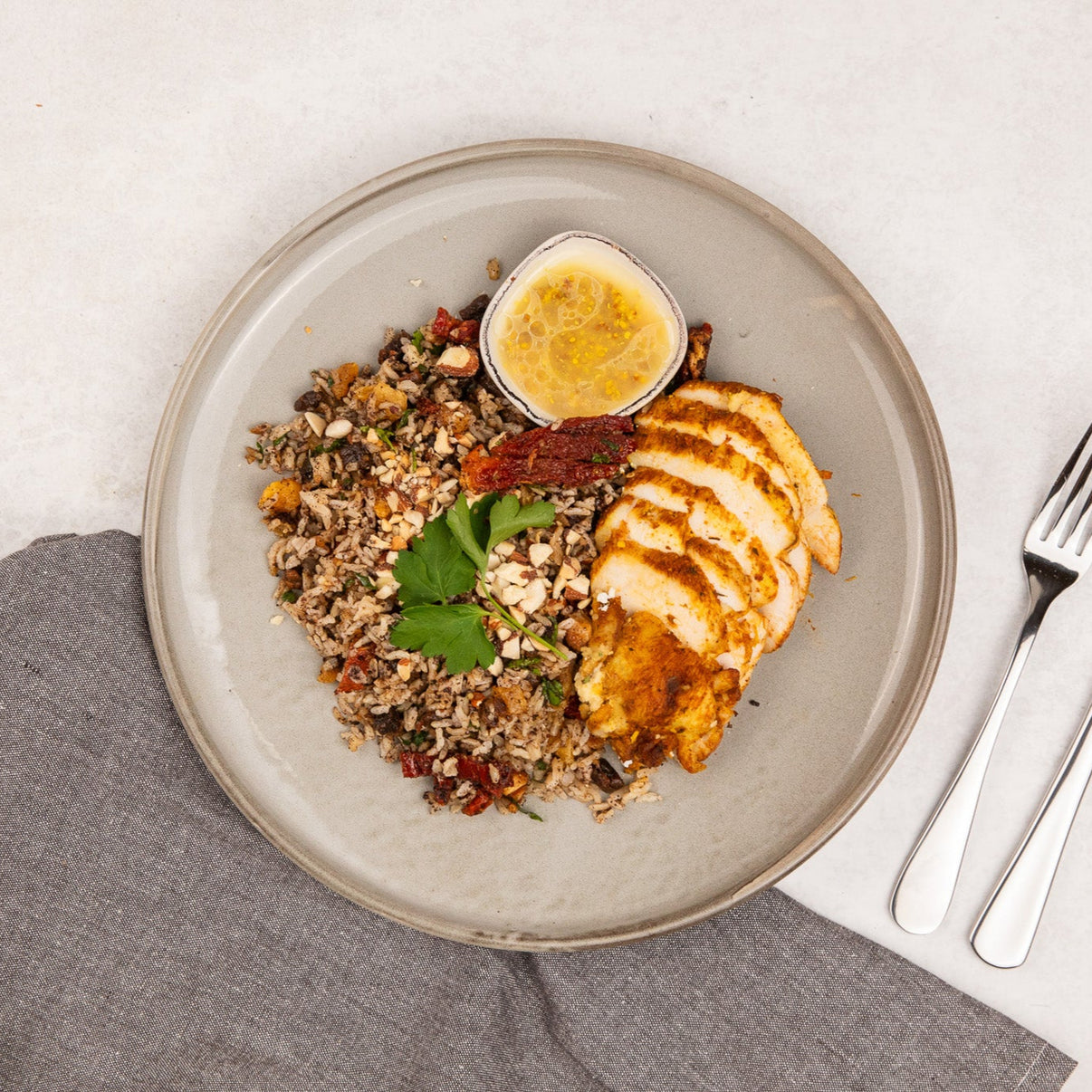 Brown Rice Pilaf with Moroccan Chicken – Together Bespoke Catering