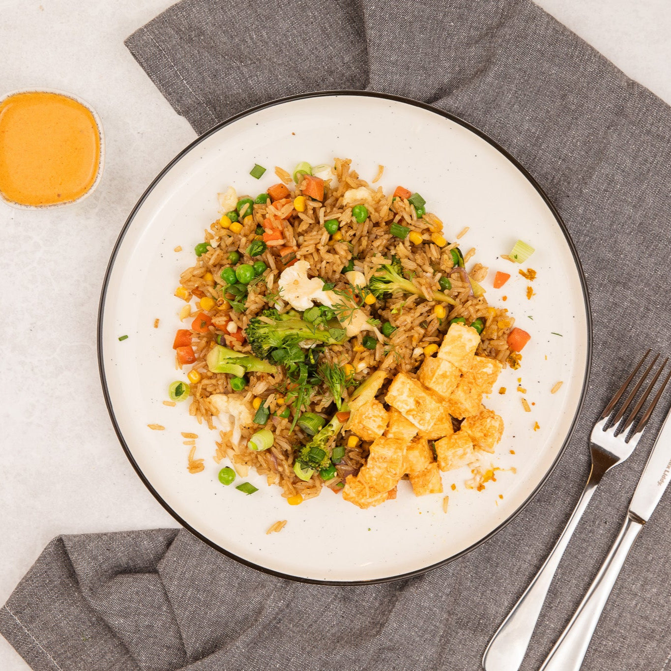 Nasi Goreng with Satay Tofu (V) – Together Bespoke Catering